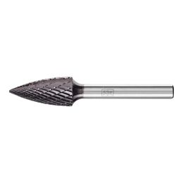 Pferd TOOLS Hartmetall Fr&auml;sstift Spitzbogen SPG &Oslash; 12x25mm Schaft-&Oslash; 6mm Z3P universal mittel kreuzverzahnt HICOAT (21122724)