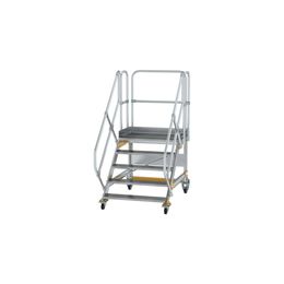 MUNK Aluminium-Plattformtreppe fahrbar 45&deg; 5 Stufen (600805)