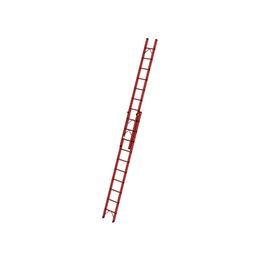 MUNK Vollkunststoff-Schiebe/Seilzugleiter 2-teilig 2 x 10 Sprossen (036110)