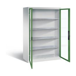 C+P Werkzeugschrank Acurado, H1950xB1200xT600mm, Front Resedagr&uuml;n, Korpus Lichtgrau (8932-055) ; C + P M&ouml;belsysteme (8932-055|S10134)