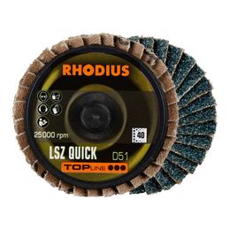Rhodius TOPline LSZ QUICK F&auml;cherschleifscheibe D51 K40 (303909)