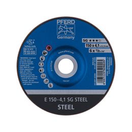Pferd TOOLS Schruppscheibe E 150x4,1x22,23 mm Leistungslinie SG STEEL f&uuml;r Stahl (69220473)