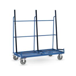 Fetra Plattenwagen 4456 -einseitig - Tragkraft 1200kg Elastic-Vollgummi-Reifen)