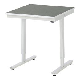 Rau Arbeitstisch adlatus 150 elektrisch h&ouml;henverstellbar Linoleum-/Universal-Platte 750 mm x 800 mm (08-AT-075-080-L)