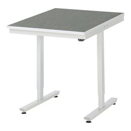 Rau Arbeitstisch adlatus 150 elektrisch h&ouml;henverstellbar Linoleum-/Universal-Platte 750 mm x 1000 mm (08-AT-075-100-L)