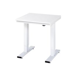 Rau Werktisch adlatus 300 elektrisch h&ouml;henverstellbar Arbeitsplatte mit Melaminharzbeschichtung 750 mm x 800 mm (08-WT-075-080-M)