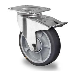 CASCOO Lenkrolle mit Totalfeststeller &oslash; 100 mm Serie P2G2 (el. leitf&auml;hig) Kugellager (TBP25W0100P2G2B32E)