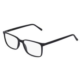 Fielmann JIL 006 CL Brille Herren | Fassung: Vollrand, Quadratisch, Schwarz Matt