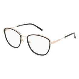 Fielmann BD 497 MOD FA Brille Damen | Fassung: Vollrand, Butterfly, Gold Schwarz