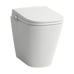 Laufen Cleanet Meda Stand-Dusch-WC mit Silent Flush, mit WC-Sitz, H605110000S002,