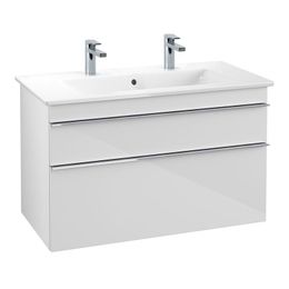 Villeroy & Boch Villeroy & Boch Venticello Schrank mit Doppelwaschtisch, 2 Ausz&uuml;ge, 4104AKR1+A92601DH,