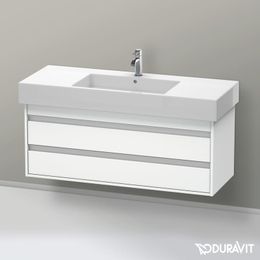 Duravit Ketho Schrank mit Vero Waschtisch, 2 Ausz&uuml;ge, 0329120000+KT664201818,