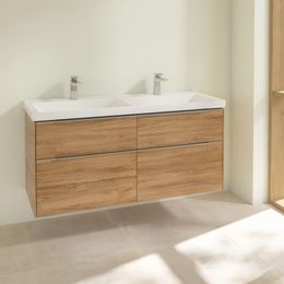 Villeroy & Boch Villeroy & Boch Subway 3.0 Schrank mit Doppelwaschtisch, 4 Ausz&uuml;ge, 4A71D101+C56800RH,