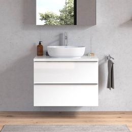 Duravit Plinero Schrank mit Luv Waschtisch, 2 Ausz&uuml;ge, 0379500000+PL8206022220000+PL8202022220000,