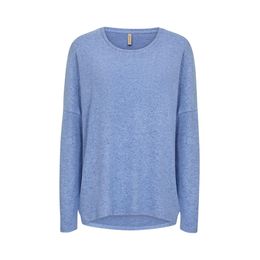 soyaconcept Damen Strickpullover "Soya Concept Shirt SC_BIARA"96252 hydrangea mel, Gr. L, Obermaterial: 74% Viskose, 21% Polyester, 5% Elasthan,