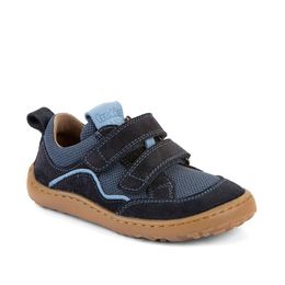 Sneaker froddo "Barefoot Base", Damen, Gr. 24, dunkelblau, Leder, Textil, Schuhe Sneaker, Klettschuh, Freizeitschuh, Barfu&szlig;schuh mit Klettverschluss