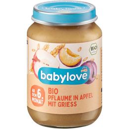 babylove Frucht & Getreide Pflaume in Apfel mit Grie&szlig; ab dem 6.Monat