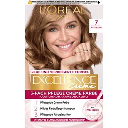 L'OR&Eacute;AL PARiS EXCELLENCE Creme Haarfarbe 7 Mittelblond