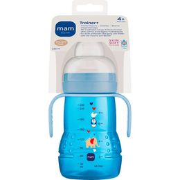 MAM Trinklernflasche Trainer, blau, ab 4.Monate, 220 ml