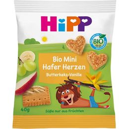 HiPP Kindersnack Mini Hafer-Herzen Butterkeks-Vanille, ab 3 Jahre