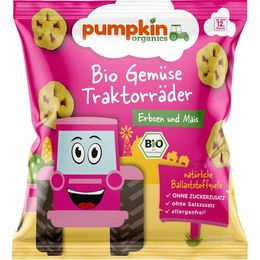 Kindersnack Gem&uuml;se Traktorr&auml;der Erbsen & Mais, ab 12. Monaten pumpkin organics