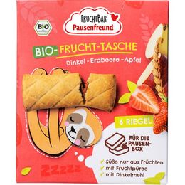 Kindersnack Pausenfreund Frucht-Tasche, Dinkel, Erdbeere, Apfel ab 3 Jahren (6x22 g) FRUCHTBAR Pausenfreund