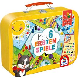 Kinderspiel Meine 6 ersten Spiele im Metallkoffer Schmidt Spiele
