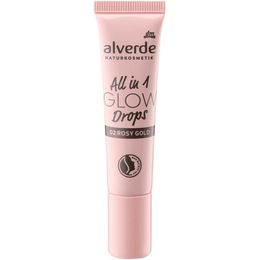 alverde NATURKOSMETIK Highlighter All in 1 Glow Drops 02 Rosy Gold
