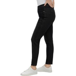 sheego Damen Jeans, Schwarz, Gr. 56, Skinny, Material: Baumwolle