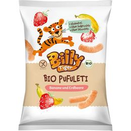 Kindersnack Pufuleti Banane & Erdbeere ab 3 Jahren Billy Tiger