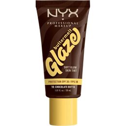 Nyx Cosmetics NYX PROFESSIONAL MAKEUP Foundation Buttermelt Glaze mit LSF 30, 10 Chocolate Butta