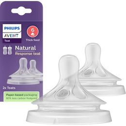 Trinksauger Natural Response Silikon, Durchflussrate 6 Philips Avent