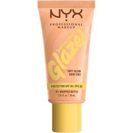 Nyx Cosmetics NYX PROFESSIONAL MAKEUP Foundation Buttermelt Glaze mit LSF 30, 01 Whipped Butta