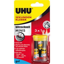 UHU Sekundenkleber Set Minis (3x1g)