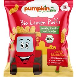 Kindersnack Linsen Puffs mit Tomate, Karotte & Kr&auml;utern ab 1 Jahr pumpkin organics