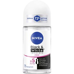 Nivea Antitranspirant Deo Roll-on Black & White Invisible clear