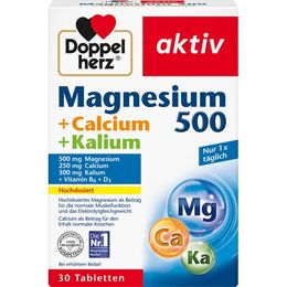 Doppelherz Magnesium 500 + Calcium + Kalium Tabletten 30 St