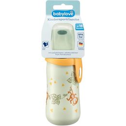 Trinkflasche Kinder gr&uuml;n Affe, 330 ml babylove
