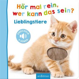 Ars Edition Babybuch H&ouml;r mal rein, wer kann das sein? - Lieblingstiere