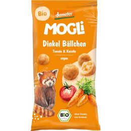 Kindersnack Dinkel B&auml;llchen Tomate und Karotte ab 3 Jahren MOGLI