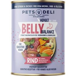 Nassfutter Hund sensitiv mit Rind & Quinoa, belly balance Pets Deli