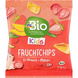 dmBio Kindersnack Fruchtchips, Erdbeer-Mango, ab 3 Jahren