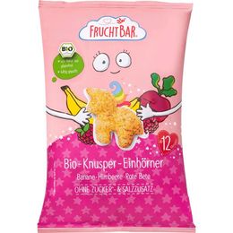 Kindersnack Knusper-Einh&ouml;rner, Mais, Himbeere, Banane, Rote Bete, ab 12 Monaten FruchtBar