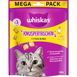 whiskas Katzenleckerli Knuspertaschen mit Huhn & K&auml;se, Megapack
