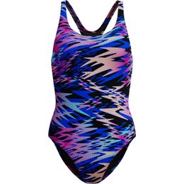 Speedo HYPERBOOM PRINT MEDALIST Badeanzug Damen - Gr&ouml;&szlig;e 38 - schwarz