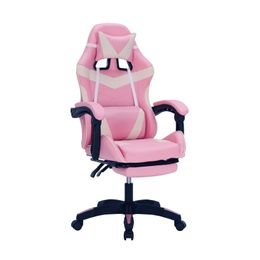 HTI-Living Gaming Stuhl Krit Eco Pink-Wei&szlig;