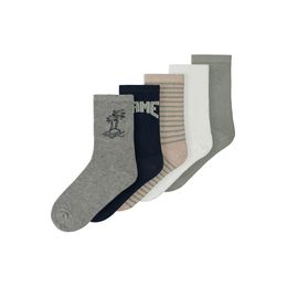 name it Socken 'NKMVaks' Jungen Gr&ouml;&szlig;e 31/33 taupe / hellgrau / graumeliert / schwarz