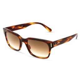 Ray-Ban RB 2190 JEFFREY | Herren-Sonnenbrille | Fassung: Vollrand, Quadratisch, Acetat, Havanna | Glasfarbe: Braun