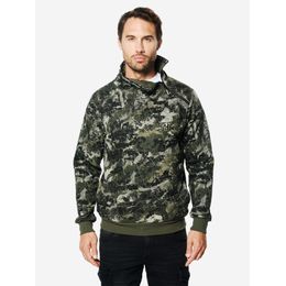 Koroshi Sweatshirt Herren Gr&ouml;&szlig;e XL khaki / oliv / pastellgr&uuml;n / dunkelgr&uuml;n