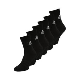 adidas Performance Sportsocken 'Cushioned Sportswear Crew 6 Pairs' Herren Gr&ouml;&szlig;e 22/24 schwarz / wei&szlig;
